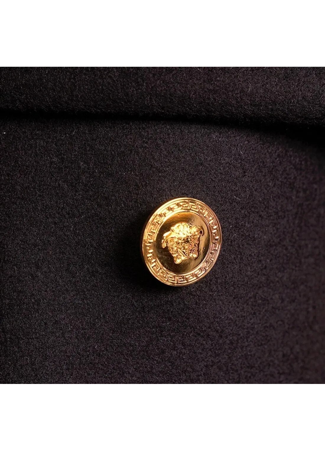 Palton Versace Negru, lana naturala, captuseala satinata, marime 44 ...