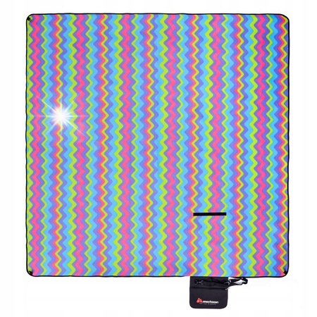 Patura picnic 200x200 cm Meteor, impermeabila, izolatie termica, design ...