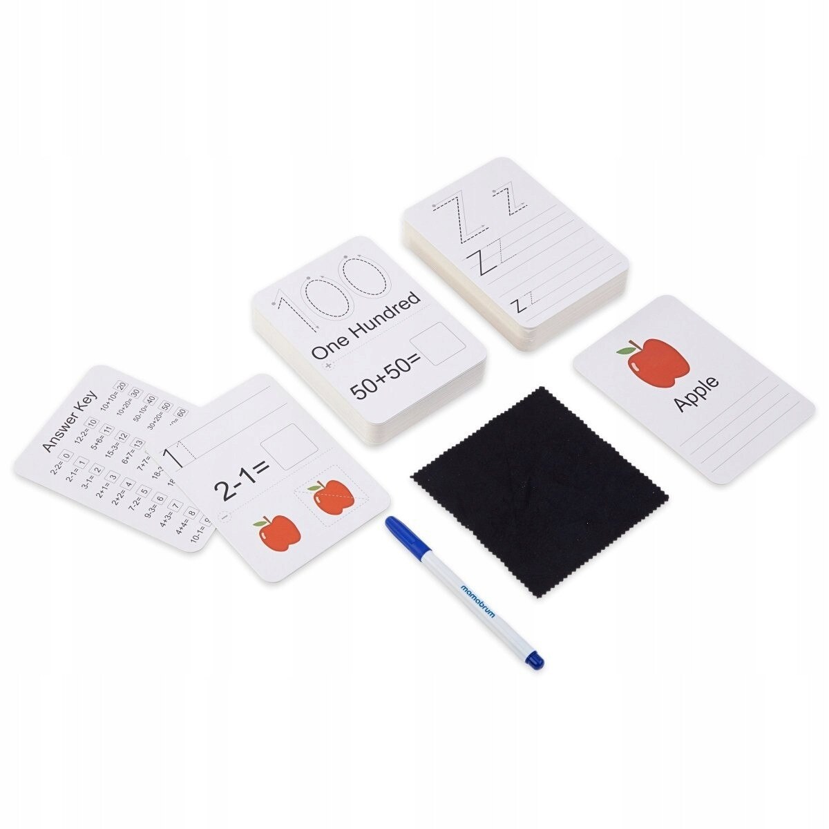 Set de 52 carti Educationale pentru Invatarea Scrisului, Mamabrum ...