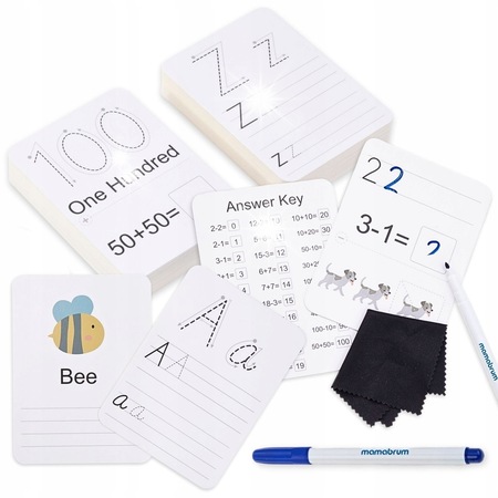 Set de 52 carti Educationale pentru Invatarea Scrisului, Mamabrum ...