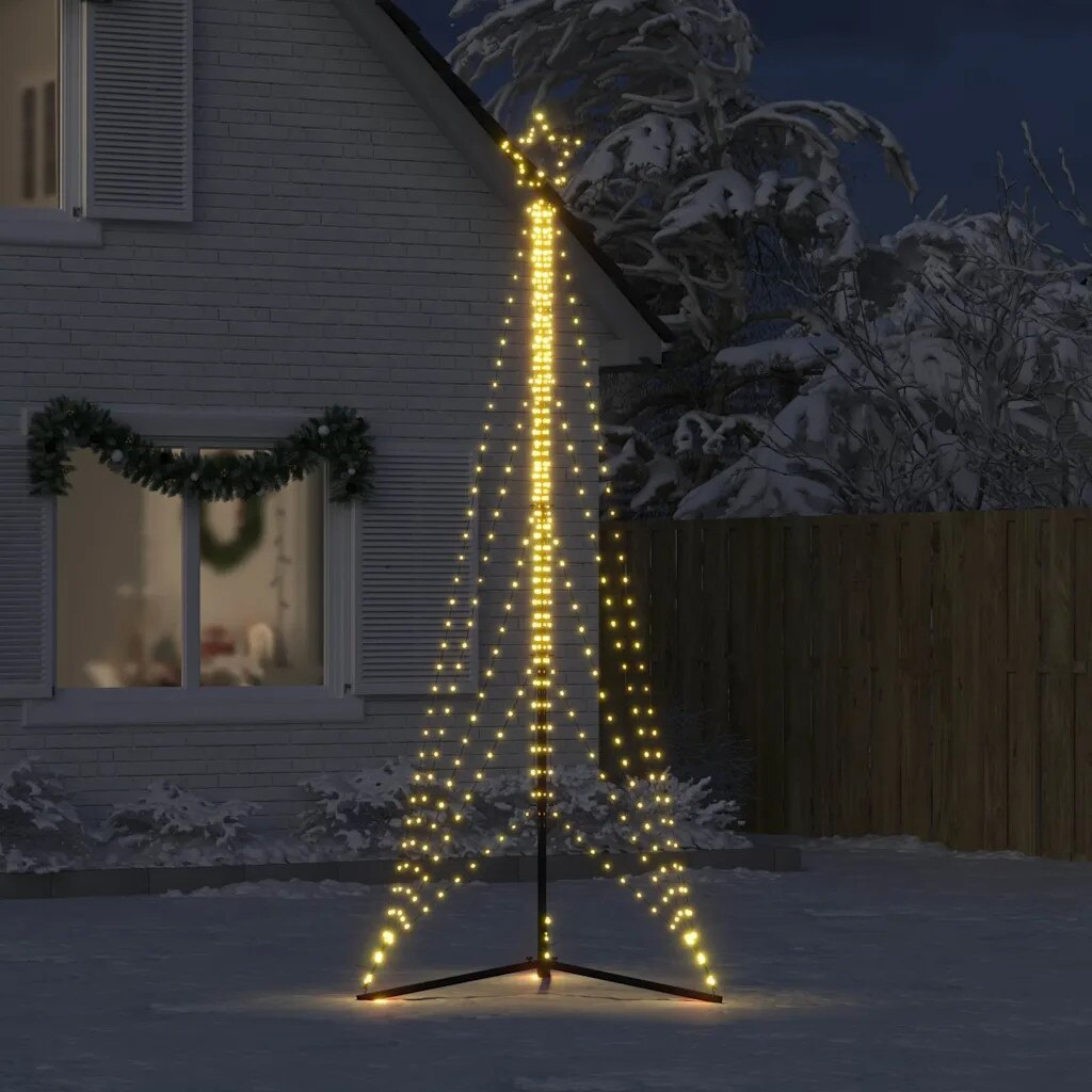Pom de Craciun LED 525 LED-uri Alb Cald 302 cm - eMAG.ro