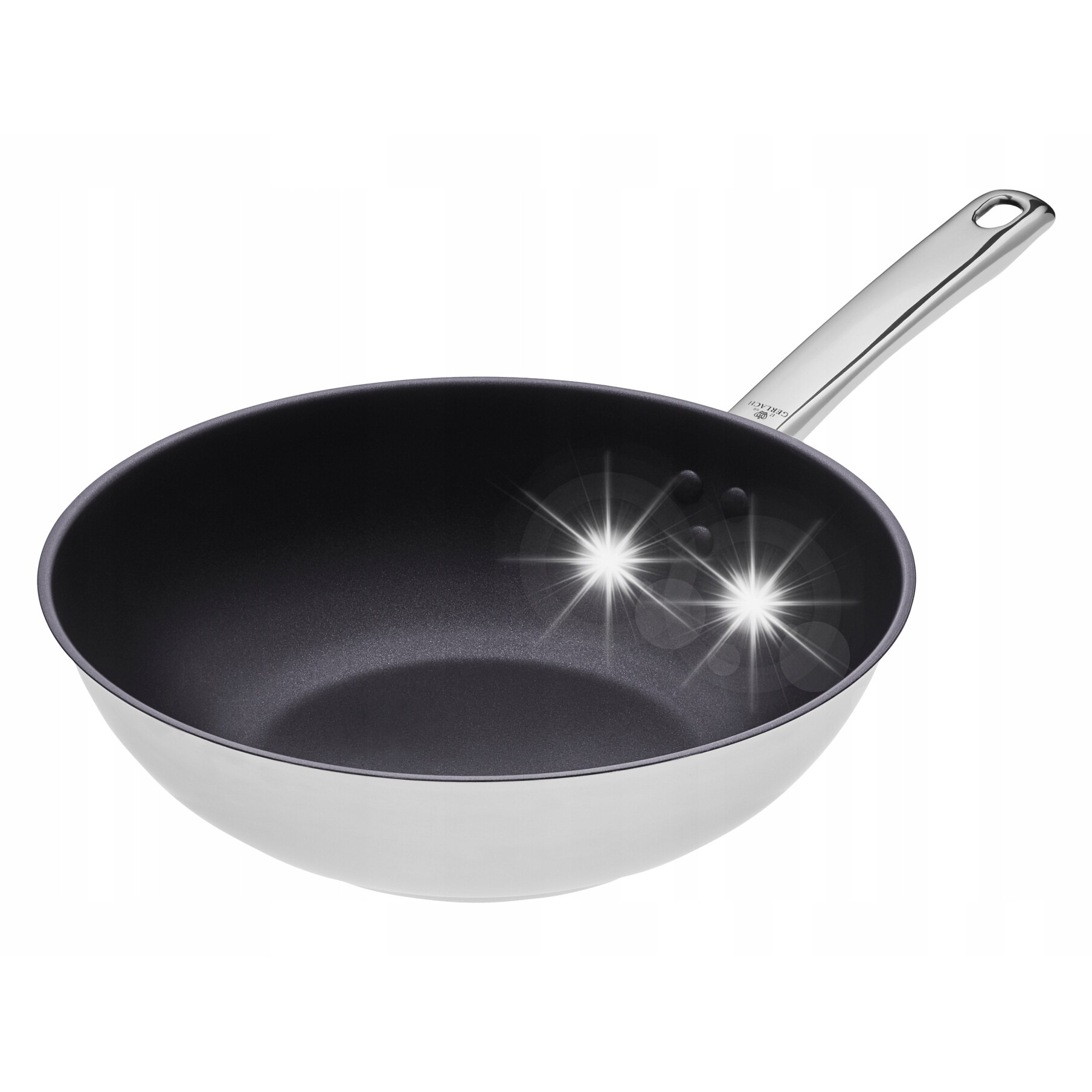 Tigaie Wok Gerlach Solid Lite 28cm, 5 straturi, rezistenta la ...