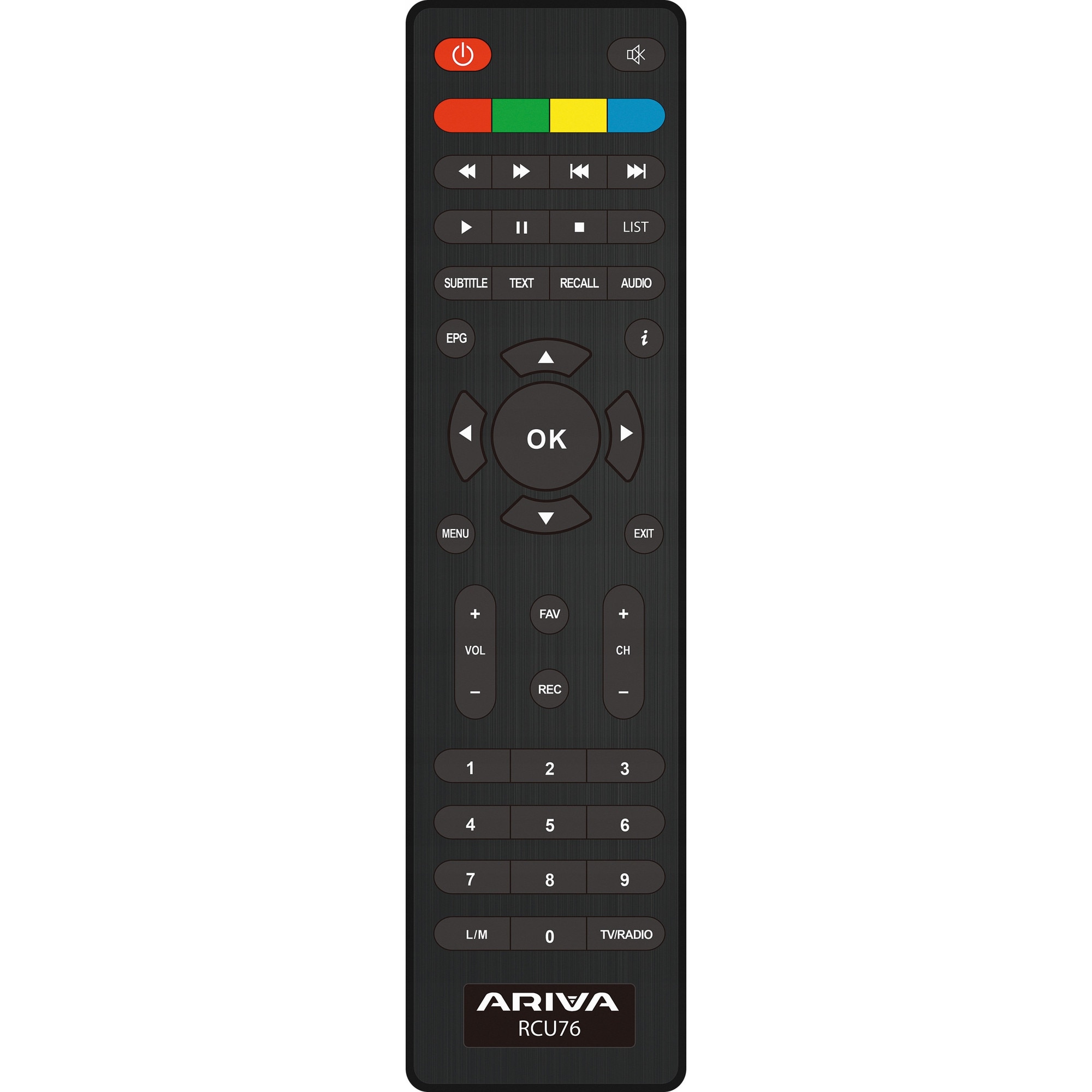 Decodor TV Ferguson Ariva T75, HDMI, Bluetooth, negru, set complet ...