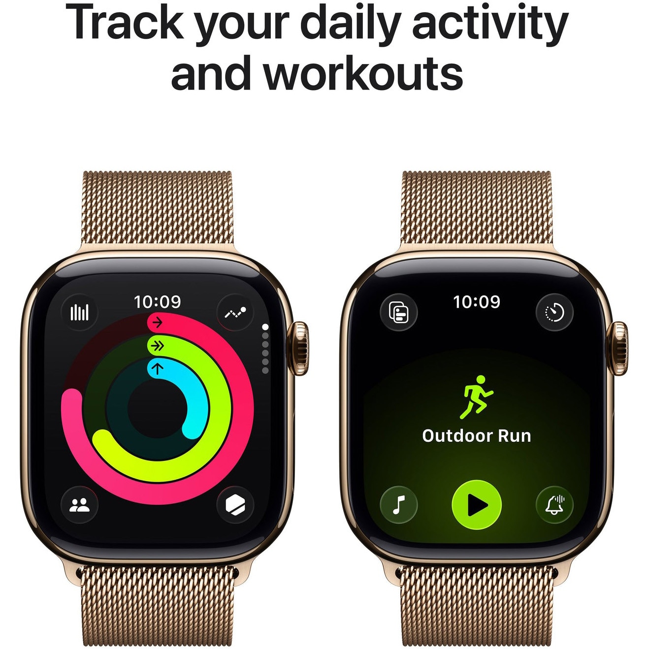 Apple Watch 11 GPS + Cellular, Carcasa Gold Titanium 42mm, Gold ...