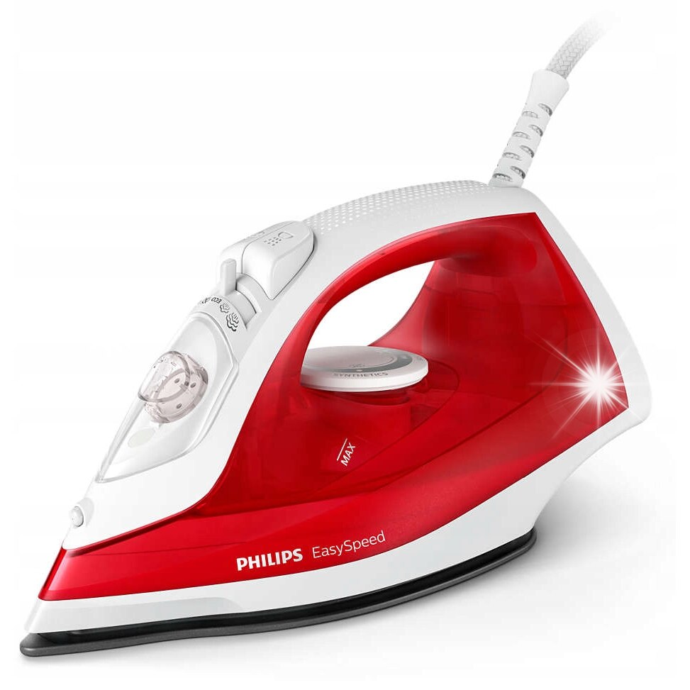 Fier de calcat Philips EasySpeed, 2000 W, 220 ml, ceramica, rosu - eMAG.ro