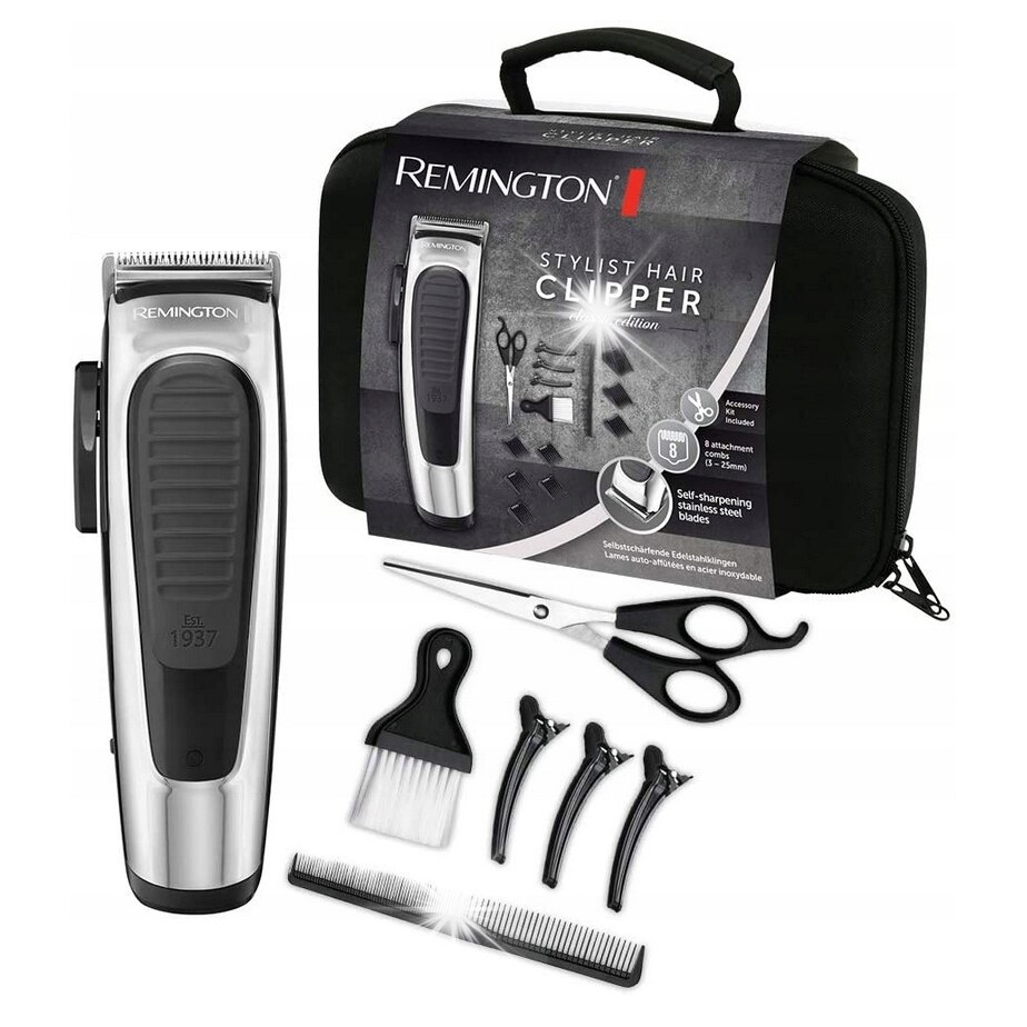 Maszynka de tuns Remington HC450, 8 accesorii, inox, fara fir - eMAG.ro
