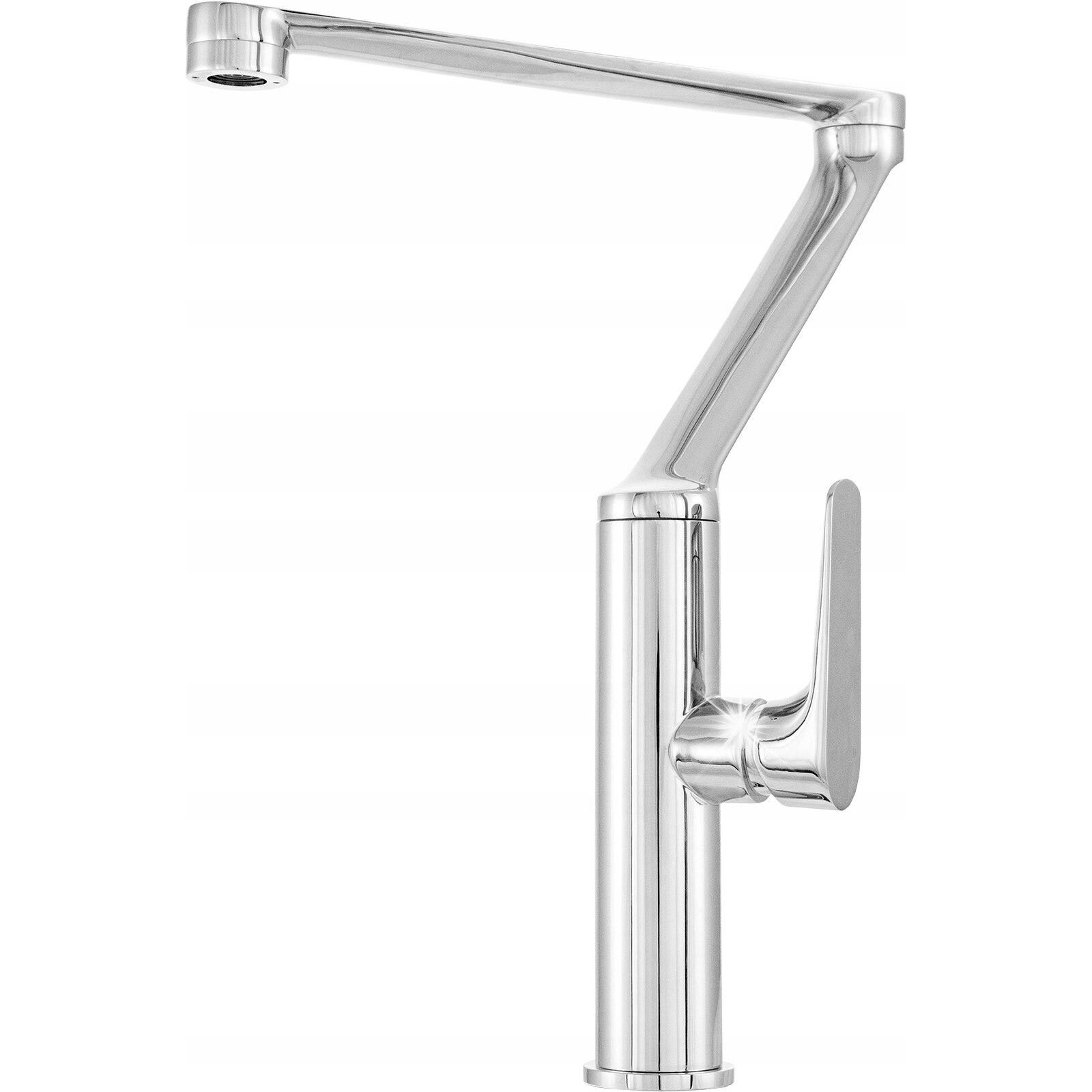 Baterie de bucatarie Kernau KWT 21, crom, cu perlator, rotativa 360 ...