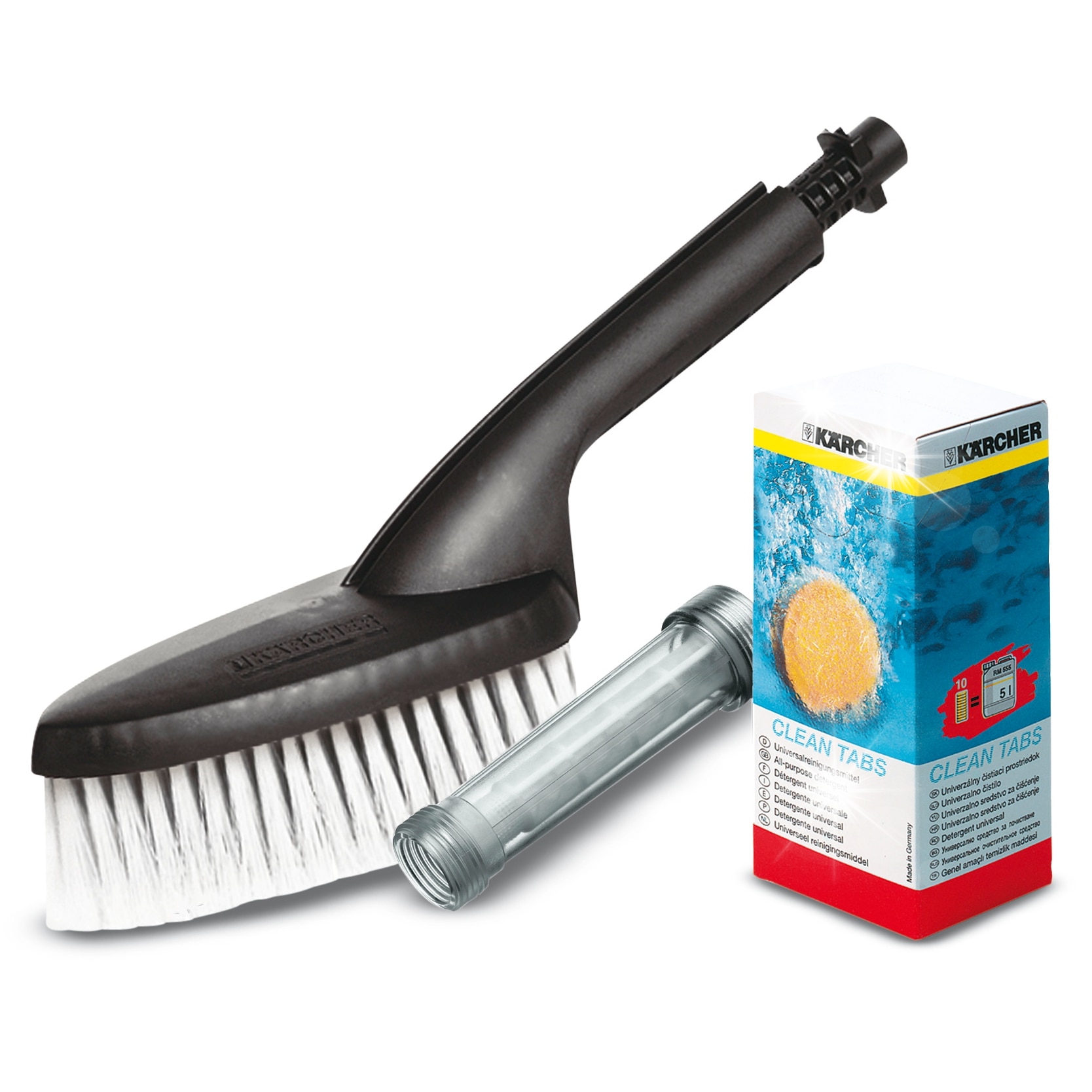 Set curatare mobilier gradina, Karcher, perie moale, 10 tablete ...