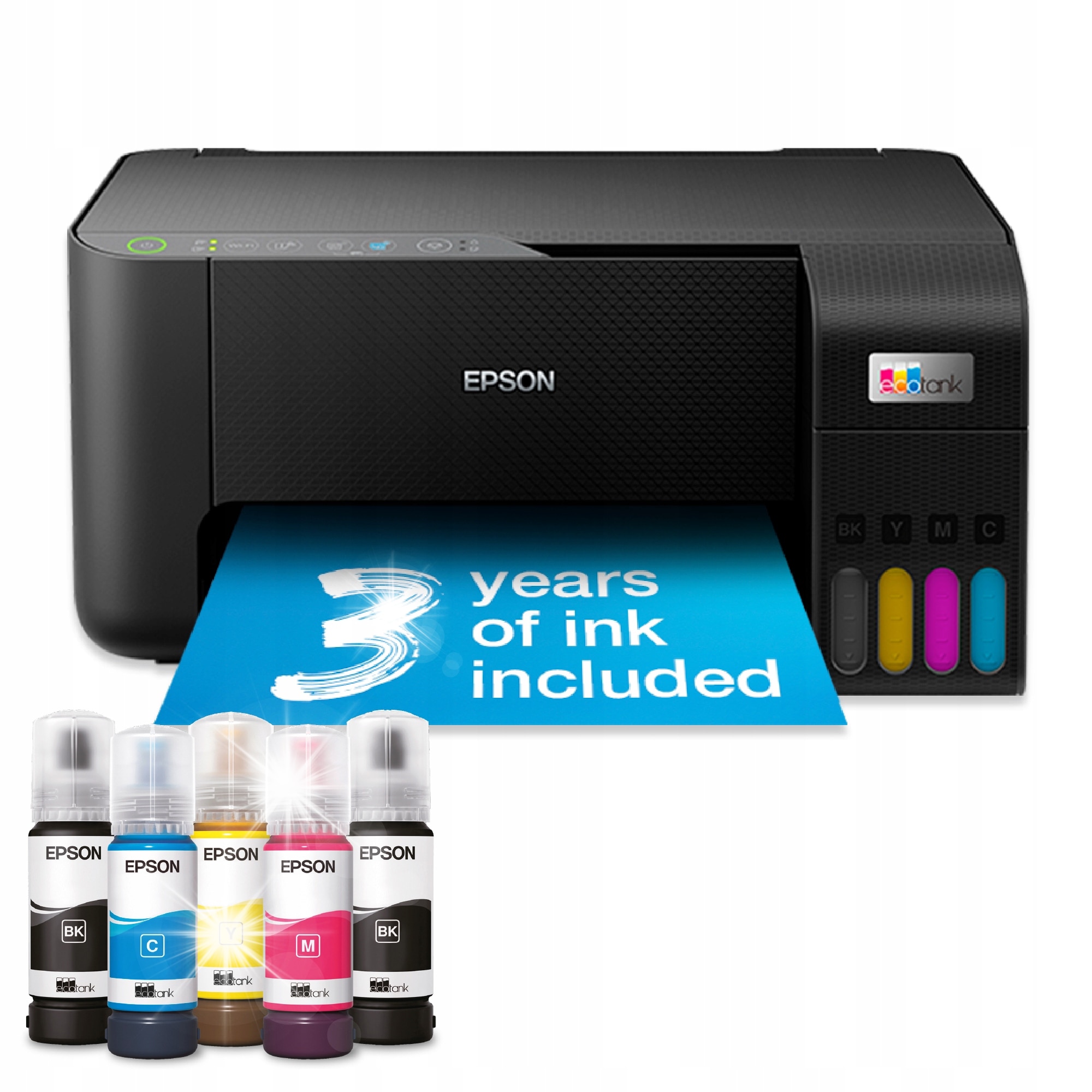 Imprimanta multifunctionala Epson EcoTank 3 in 1, WiFi, 10x15cm, 100 ...