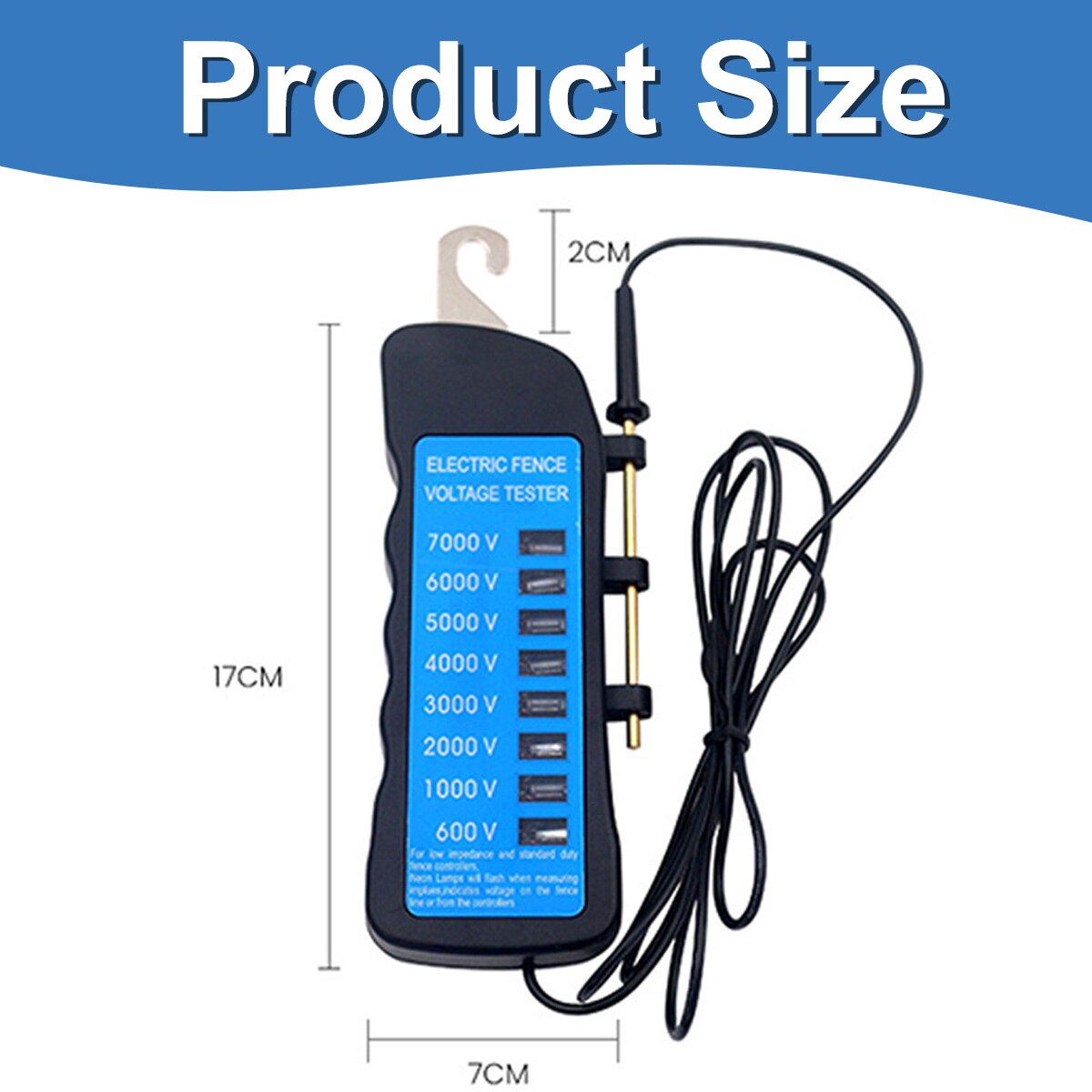 Tester gard electric, 1000-10000V, impermeabil, pentru teste garduri ...