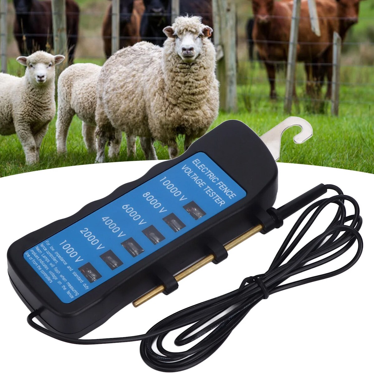 Tester gard electric, 1000-10000V, impermeabil, pentru teste garduri ...
