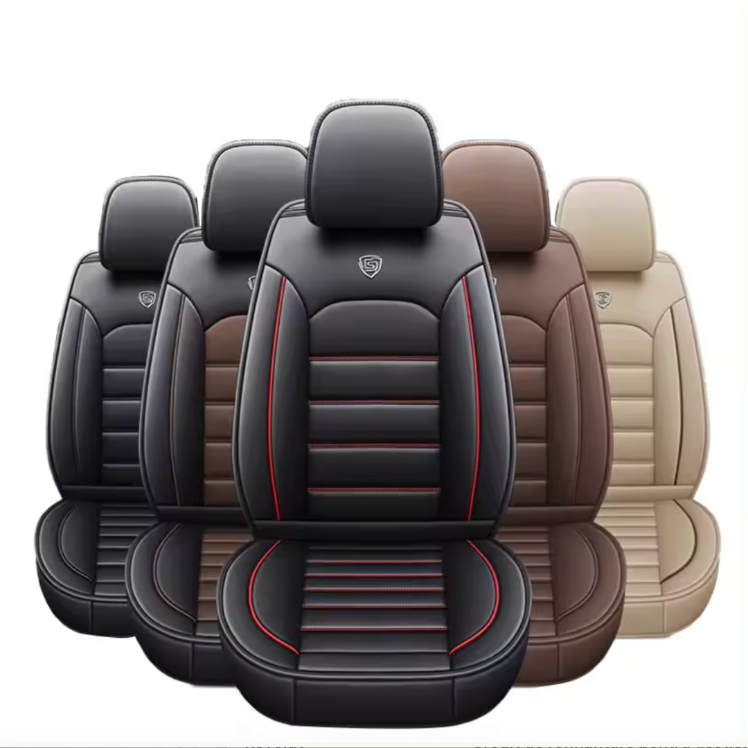 Set Huse Scaune Auto SUZUKI S CROSS, Piele Eco Nappa, Negru/Rosu, Set ...