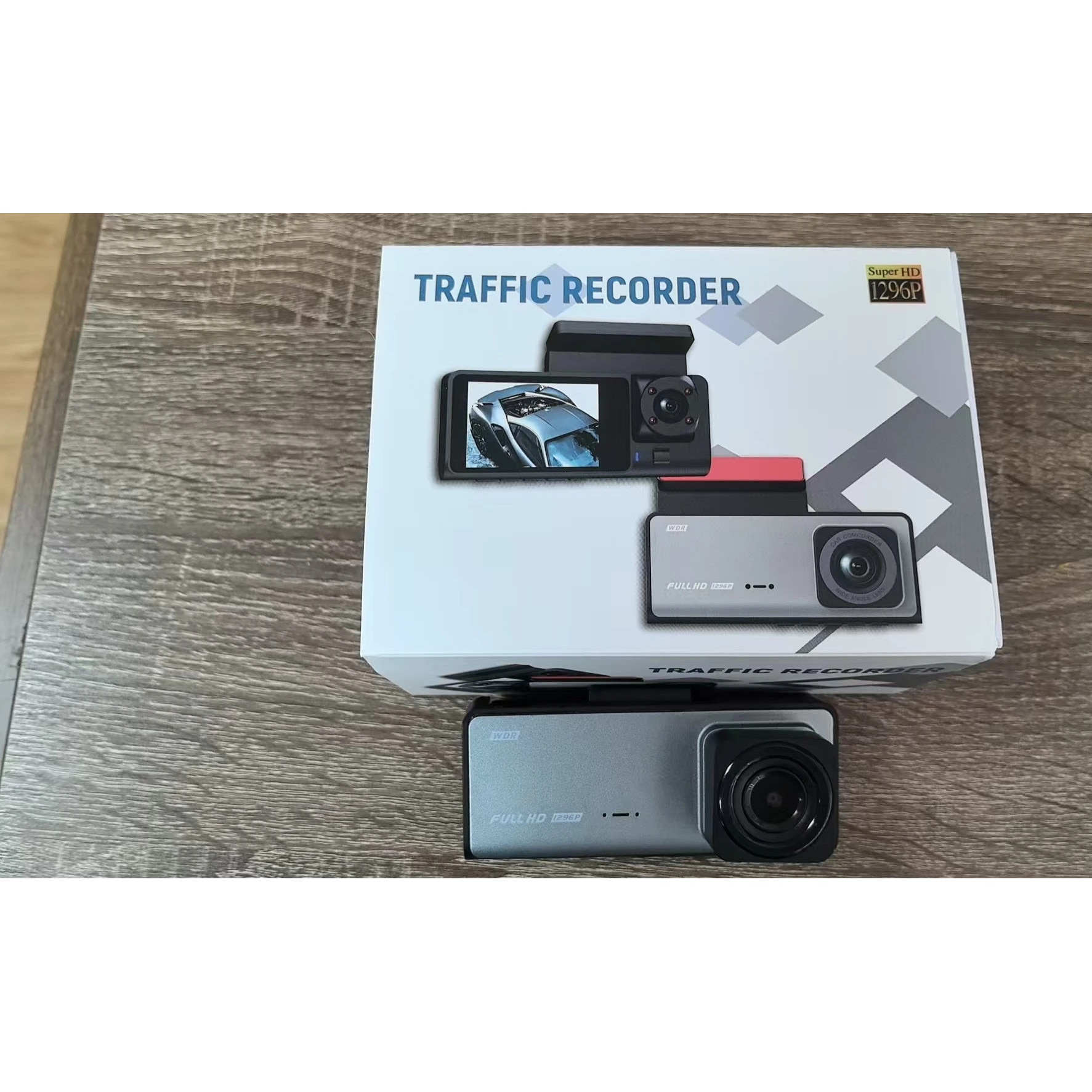 Dashcam Auto Dual Camera Full HD 1080P cu Unghi Lat, Tehnologie WDR ...