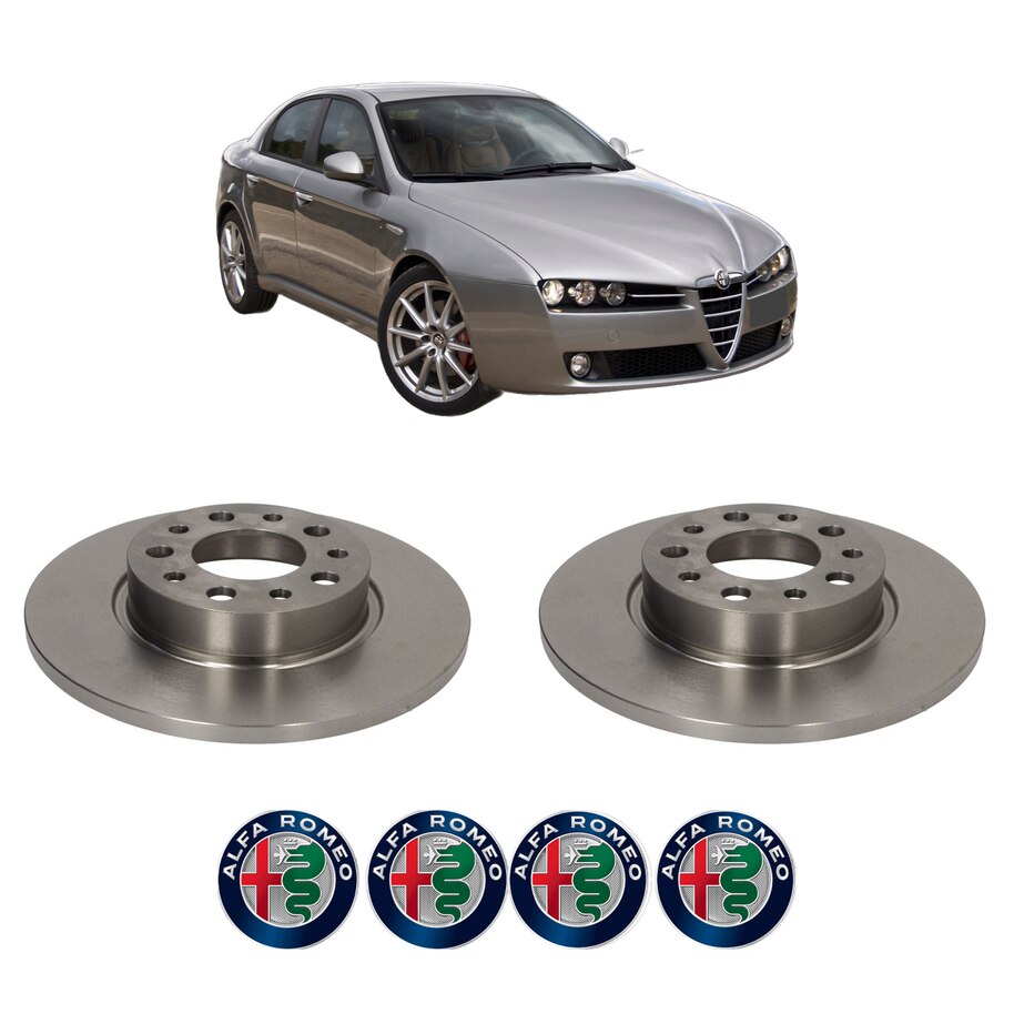 Set 2 discuri frana Spate ALFA ROMEO 159 (939_) din 2005-2011, KW 118 ...