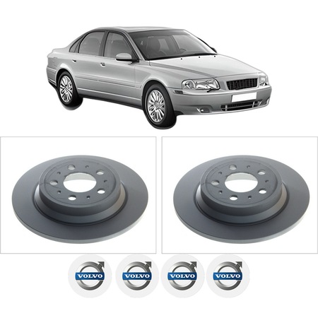 Set 2 discuri frana Spate VOLVO S80 I (184) din 2000-2006, KW 147 CP ...