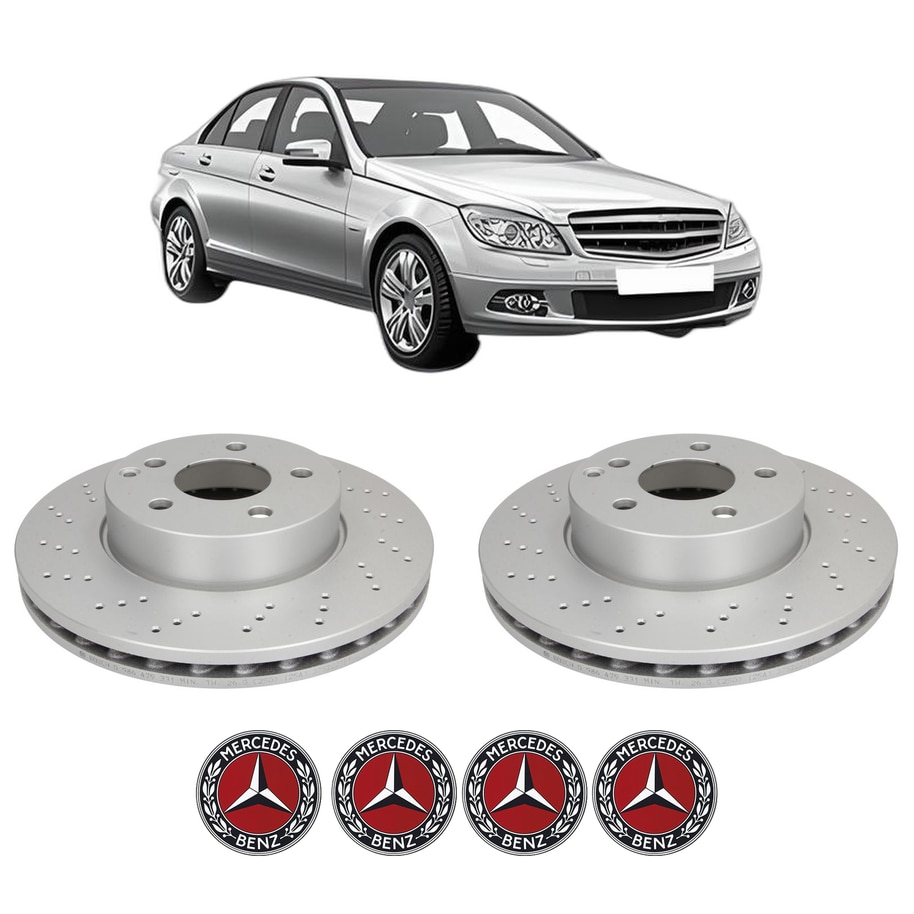 Set 2 discuri frana Fata MERCEDES-BENZ C-CLASS (W204) din 2009-2014, KW ...
