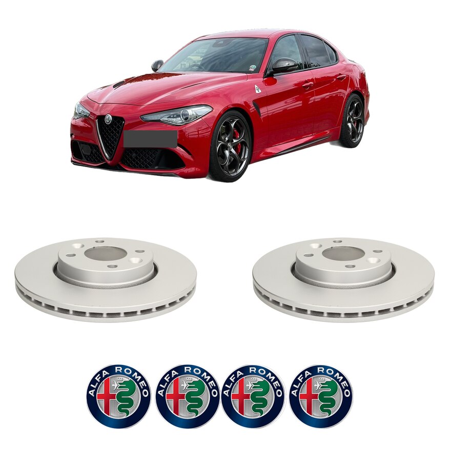Set 2 discuri frana Fata ALFA ROMEO GIULIA (952_) din 2018-2022, KW 140 ...