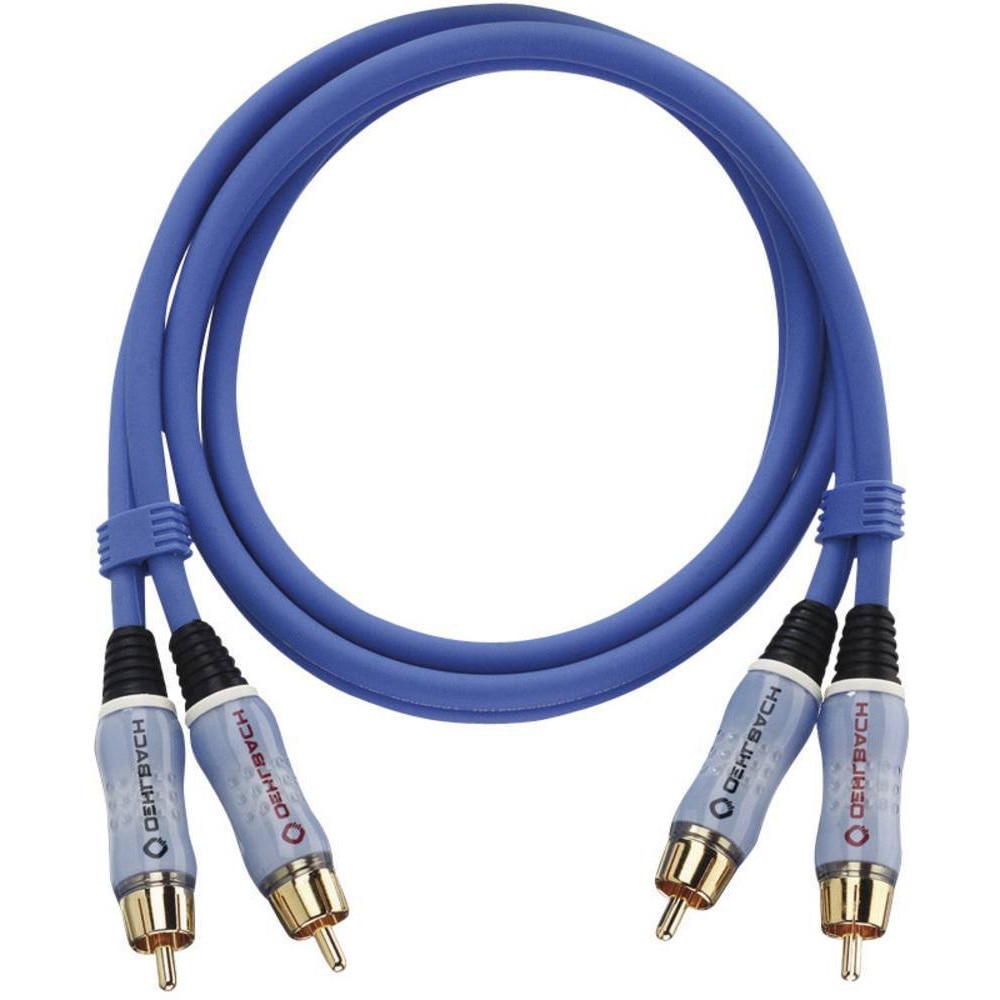 Cablul audio RCA Oehlbach Beat, 1 m, albastru - eMAG.ro