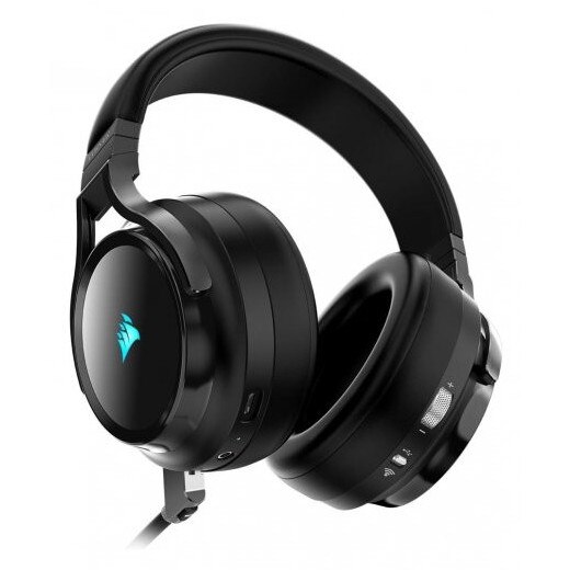 Casti PC Corsair Virtuoso RGB Wireless XT, wireless, 24bit/96kHz, Slate ...