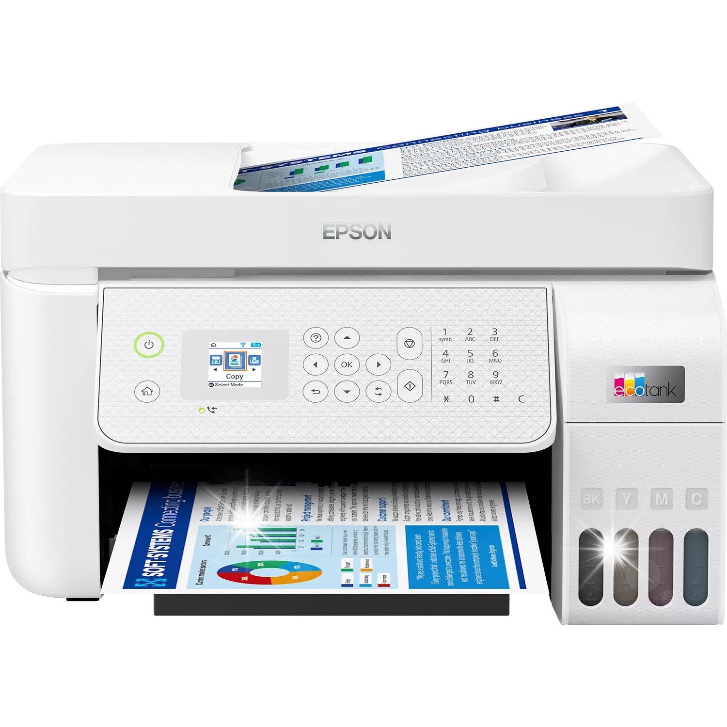Imprimanta multifunctionala Epson EcoTank L5316, alb, A4, Wi-Fi, fax ...