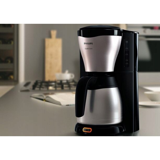 Cafetiera Philips, model HD7546/20, termica, capacitate 15 cesti, inox ...