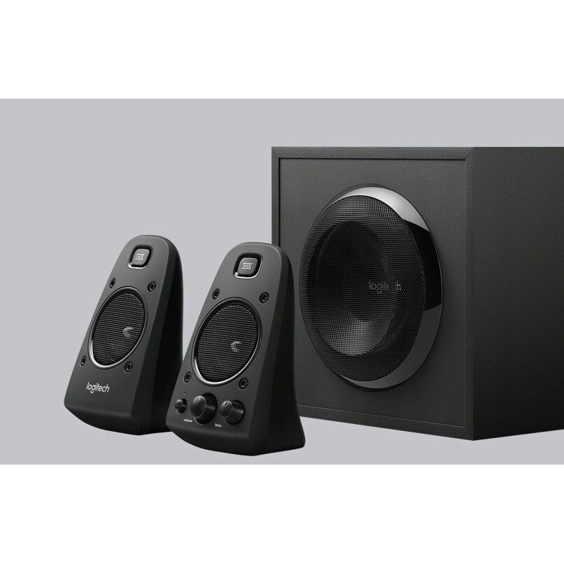 Set boxe 2.1 Logitech Z-623, 200W, negru, 3 boxe - eMAG.ro