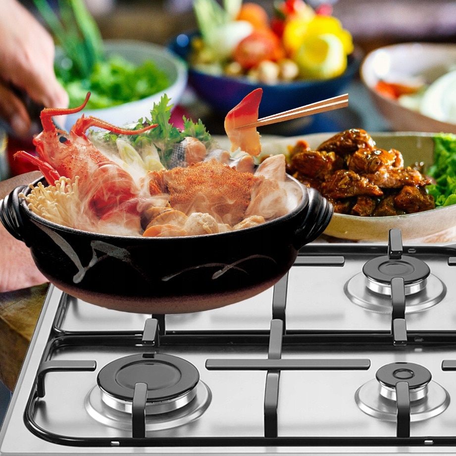 Plita pe gaz Stella STKGIX-04IN, 4 arzătoare, inox, gratare emailate ...