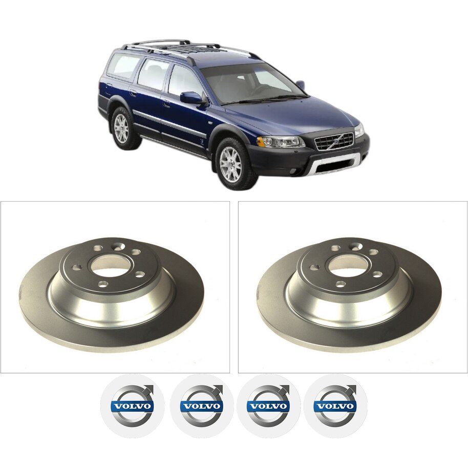 Set 2 discuri frana Spate VOLVO XC70 II (136) din 2013-2016, KW 133 CP ...