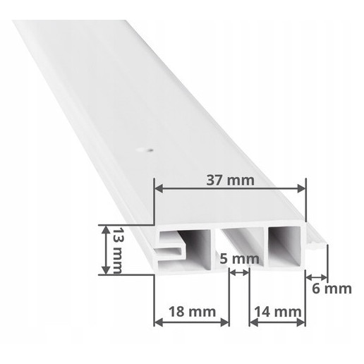 Sina de tavan, BOJANEK, 230 cm, alba, cu calareti click si masca - eMAG.ro