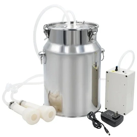 Masina electrica de muls, 10 L, pompa de vid, argintiu, 36, 5x24x24cm ...