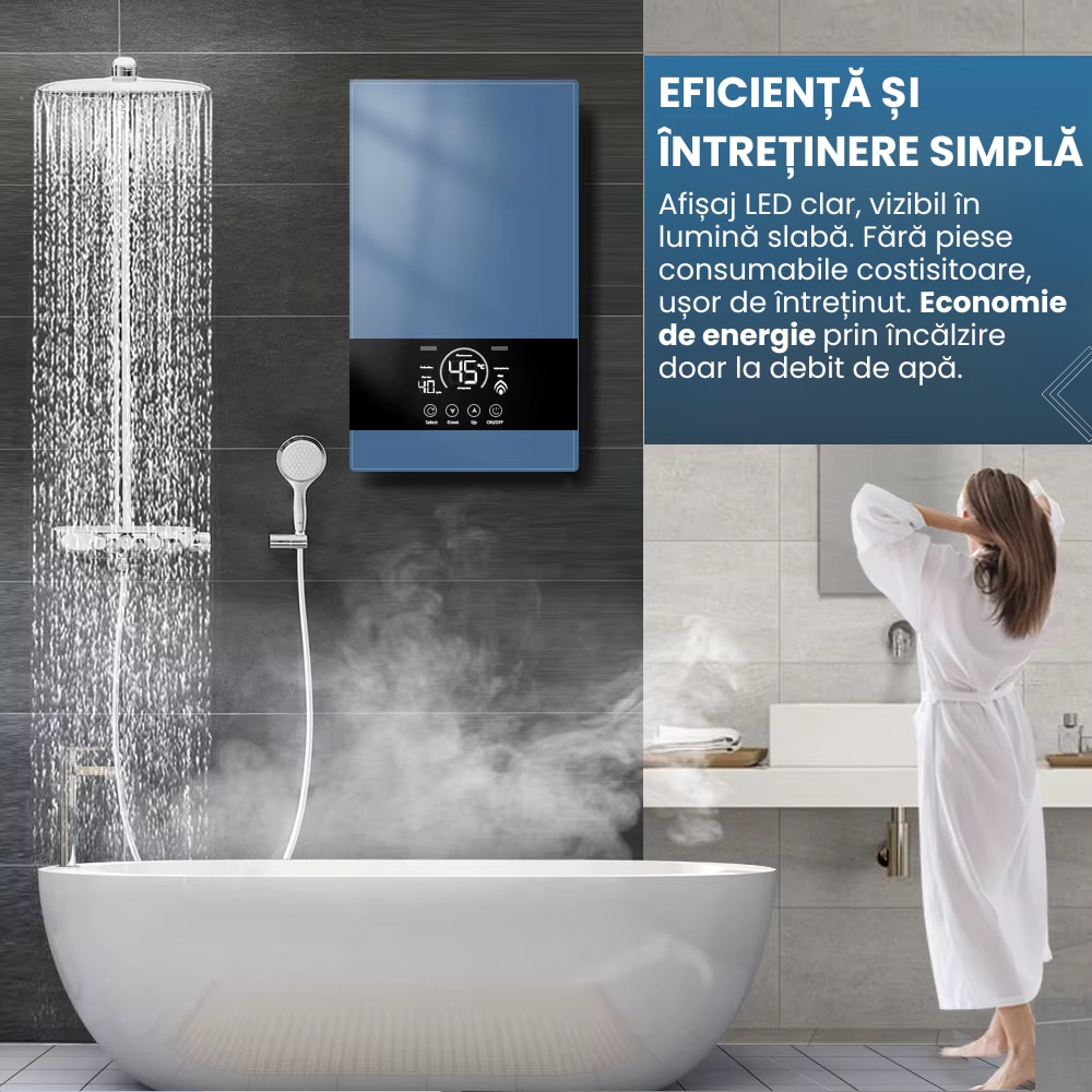 Incalzitor Electric Instant Apa 8.5Kw, Protectie Tripla, Apa Calda ...
