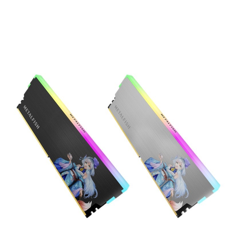 ARGB METALFISH RAM hűtőborda, Kompatibilis ASUS Aura Sync, Gigabyte RGB ...