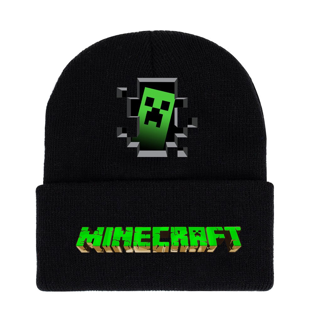 Caciula tricotata Minecraft pentru copii, negru - eMAG.ro