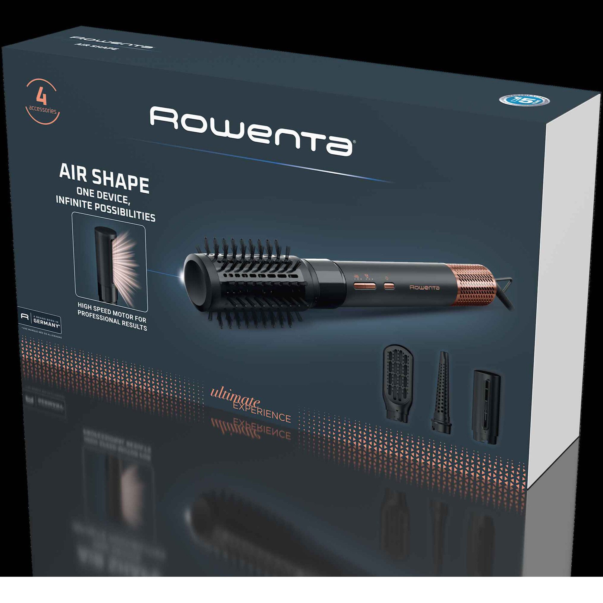Perie multifunctionala cu aer cald Rowenta Air Shape UB9820E0, 1100W ...
