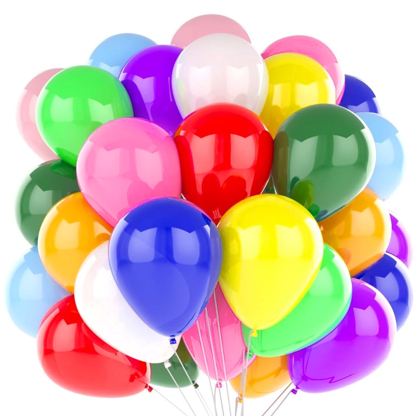Set 100 baloane din latex, 12 inci, baloane multicolor din latex ...
