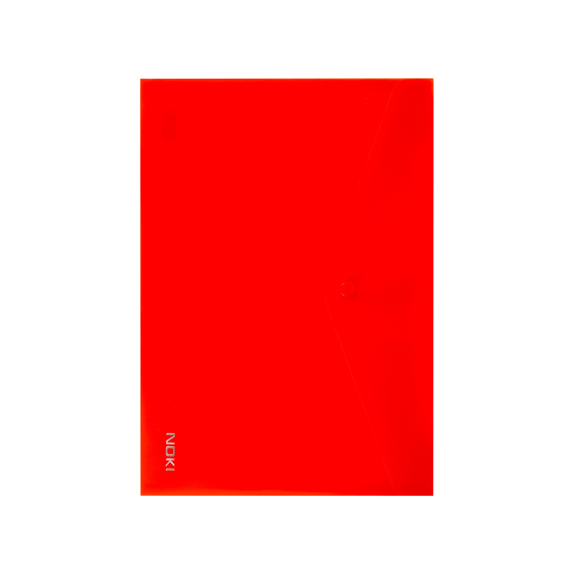 Mapa documente, Noki, A4, inchidere cu capsa, plastic, rosu - eMAG.ro