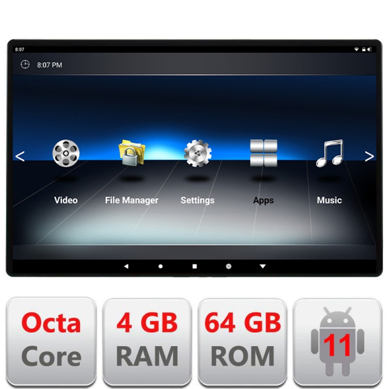 Monitor 10.1" Android 11 4G pentru tetiera Ecran IPS tactil HD Video ...