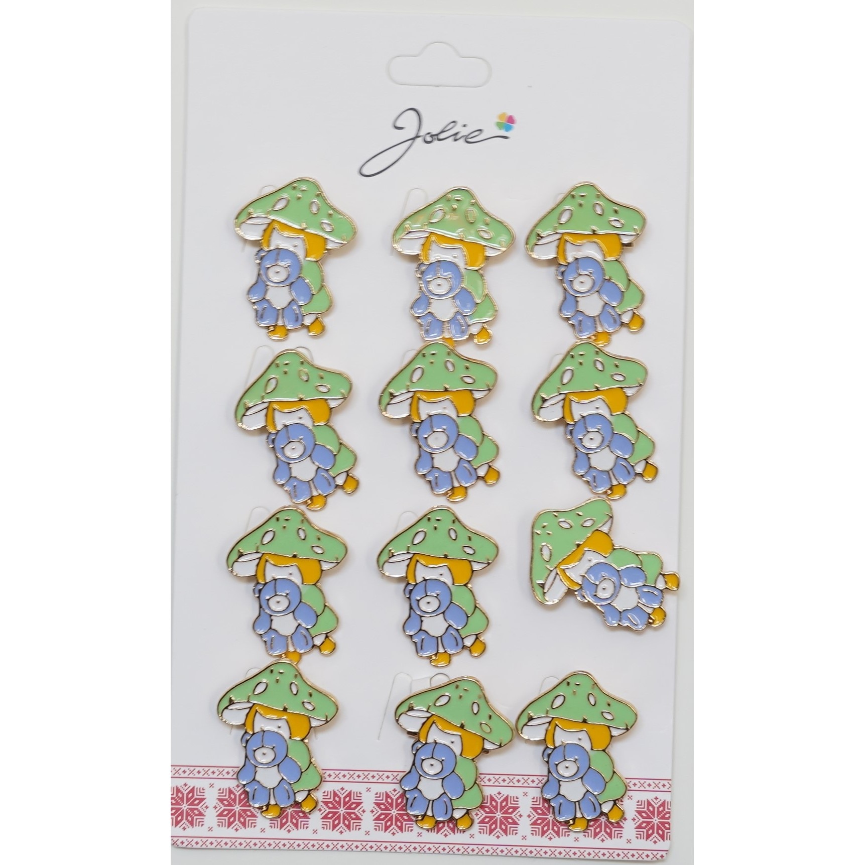 Set 12 Brose Martisor pentru Copii Fata cu Urs de Plus - eMAG.ro