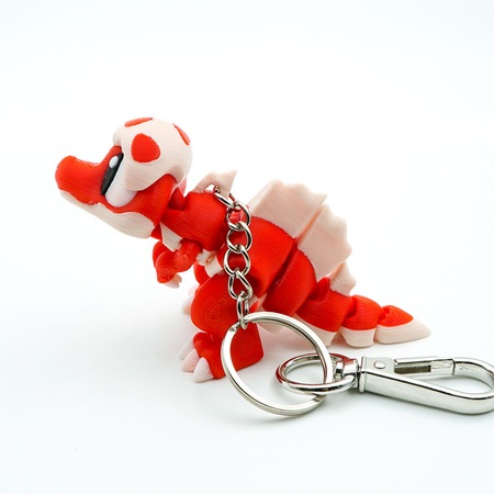 Breloc Flexi pentru Ghiozdan, Rucsac, Geanta sau Chei, Baby Spinosaurus ...