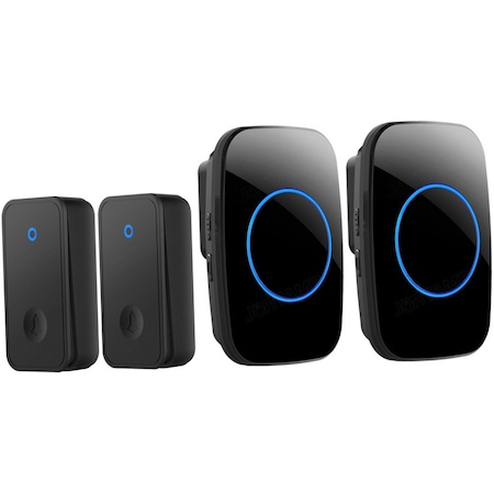 Sonerie electrică automată set 2 sonerii și 2 receptoare, 60 tonuri ...