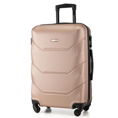 Troler mediu, Zagatto®, Roz auriu, Dimensiuni 65x42x26 cm, Troller ...