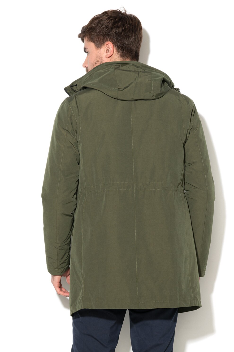 Zee Lane Collection, Олекотено зимно яке с дизайн 2в1 и джобове, Каки ...