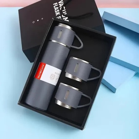 Set termos cu 2 cani, perete dublu, 500 ml, ideal pentru exterior - eMAG.ro