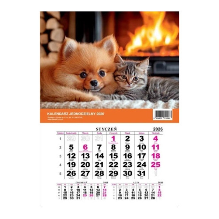 Calendar 2026, O-press, format 210x295x2 mm, 12 pagini - eMAG.ro
