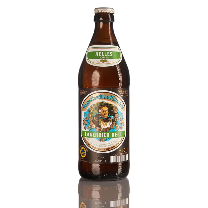 Set bere germana, Augustiner Lagerbier Hell, blonda, 5.2 % alcool, 500 ...