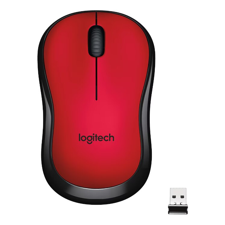 Mouse M220 Silentios, Wireless, Rosu - eMAG.ro
