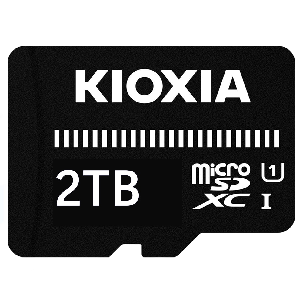 Card de memorie MicroSDXC Kioxia 2TB, UHS-I U1 C10, viteza de citire ...