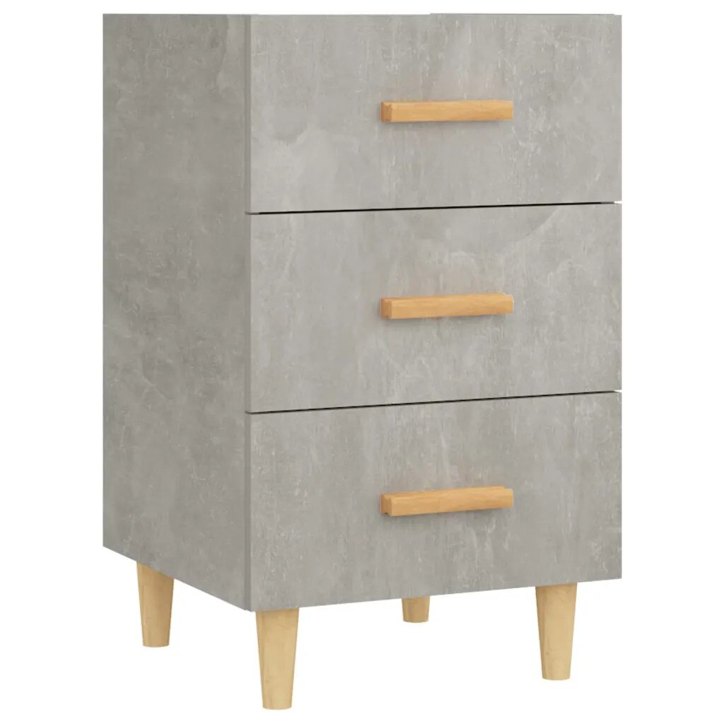 Noptiera, gri beton, 40x40x66 cm, lemn compozit - eMAG.ro