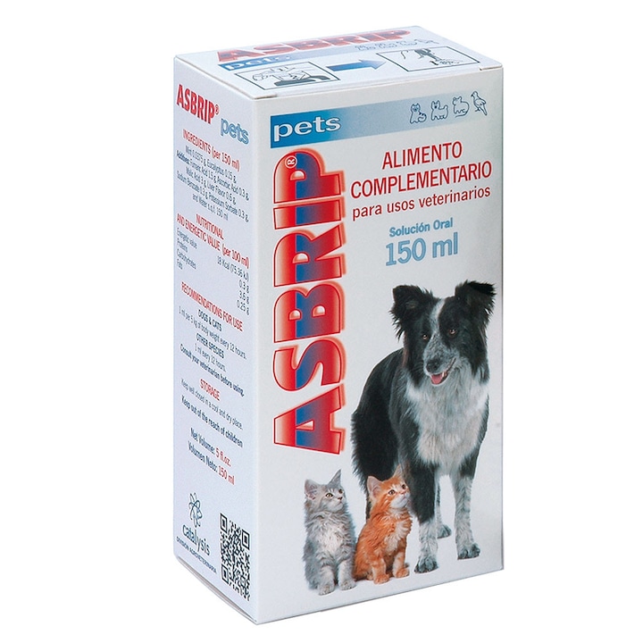 Хранителна добавка, Asbrip pets, кучешка кашлица, пресипнал глас ...