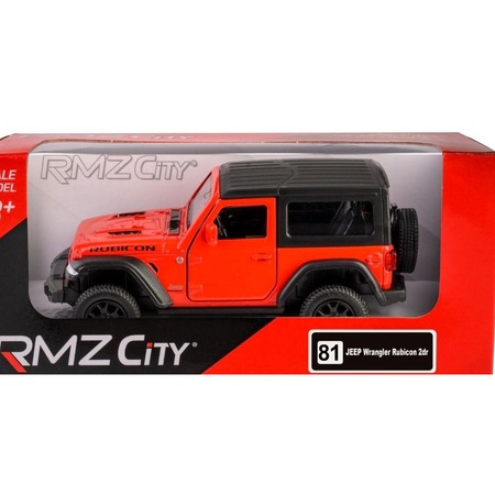 Automacheta Jeep Wrangler Rubicon 2021, Hard Top, rosu, cu holograma ...